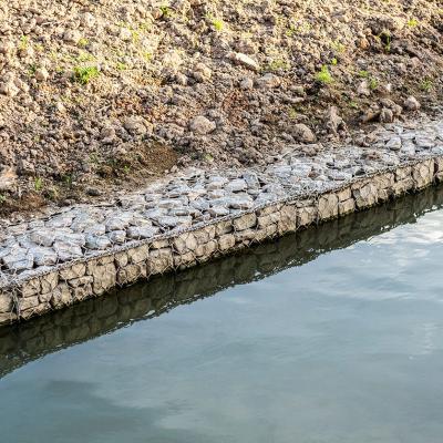 China Woven Gabion Cage Wetland Restoration Eco Friendly Erosion Control Recycled Material for sale