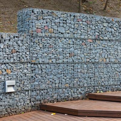 China 4 X 4 Welded Gabion Mesh Cage High Tensile Solid Cages Recyclable Square Hole for sale
