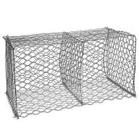 China 2.0x1.0x1.0 Wire Gabion Mesh Cage For Rocks Normal Twisted PVC Gabion Box for sale