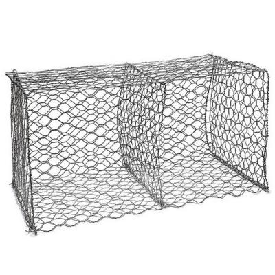 China 2.0x1.0x1.0 Wire Gabion Mesh Cage For Rocks Normal Twisted PVC Gabion Box for sale