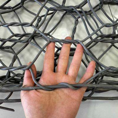 China Galvanized 2x1x1m Gabion Mesh Cage Hexagonal Gabion Cages for Seawall Protection for sale