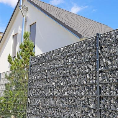 China Anti Corrosive Welded Gabion Box Rustproof Landscape Gabion Stone Basket 50x50mm for sale