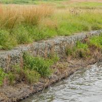 China Woven Gabion Box Sewage Plant Corrosion Proof Reinforced Mesh Acid Alkali Resistance for sale