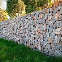 China Welded Stone Gabion Box Wall 50 X 100mm Galvanized Welded Mesh Gabion for sale