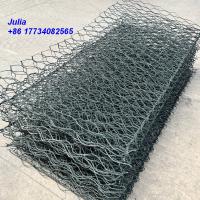 China PVC Coated Green Color Box Gabion 2x1x1 Wall Hexagonal Wire Mesh Gabion Basket for sale