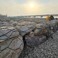 China Hexagonal Hole Woven Gabion Mattress Galvanized Stone Cage For Riverbank Protection Erosion Control for sale