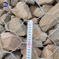 China Hexagonal / Double Twist Galvanised Gabion Mattresses Wire Mesh Rock Gabion Cage for sale