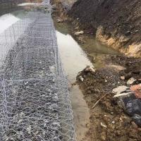 China Galvanized Steel Wire Gabion Mattresses Silver Or Green Color 2.0mm-4.0mm Wire Dia for sale