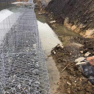 China Galvanized Steel Wire Gabion Mattresses Silver Or Green Color 2.0mm-4.0mm Wire Dia for sale