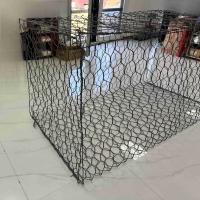 China Hexagonal Wire Mesh Wall Netting Gabion Basket 80mmx100mm For Seawall Protection for sale