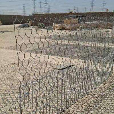 China Galvanized PVC Coated Gabion Wire Mesh Wall Stackable For Erosion Control for sale