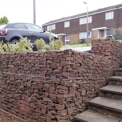 China Galvanized Welded Wire Mesh Gabion Box With 50x100mm Mesh Hole for Garden Planters for sale