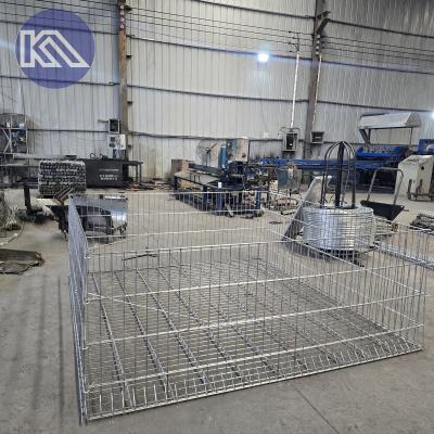 China Heavy Gauge 5.0mm Welded Mesh Gabion Baskets 100x30x100cm Landscape Retaining Wall for sale