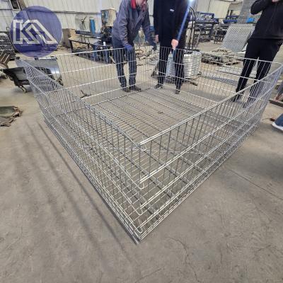 China 50x200mm Aperture Welded Mesh Gabion Box Noise Barriers For Landscape for sale