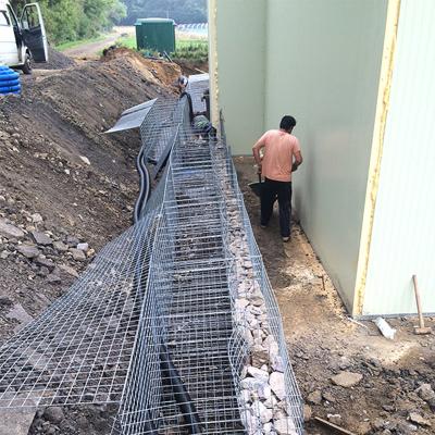China Anti Rust 1x1x0.5m Garden Gabion Box Stone Cage Galvanized Gabion Fence Wall For Sale for sale