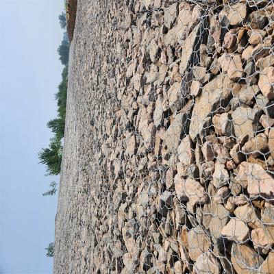 China Galvanized Gabion Mesh Stone Wall For Civil Engineering And Architecture Projects for sale