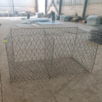 China Heavy Duty Woven Gabion Wall Erosion Resistant For Flood And Riverbank Protection for sale