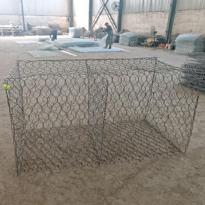 China Woven Gabion Wall HDG Mesh For Hydraulic Riverbank Retaining Wall Construction for sale