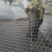 China 8x10cm Hole Gabion Wire Mesh Wall Flood Resilience For Riverbank Protection for sale