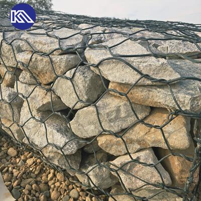 China 2x1x1m Gabion Wall Stone Filled Gabion Cage Wire Mesh For Retaining Wall for sale