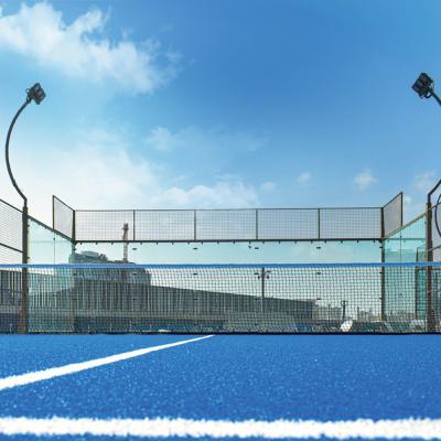 China Professional Padel Court Panoramic Or Full Panoramic Padel Court Unique Design 20 Years Usage Life for sale