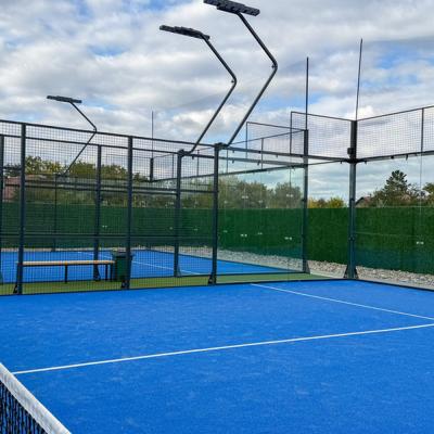 China Professional Padel Court Panoramic Or Full Panoramic Padel Court Unique 20 Years Usage Life for sale