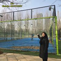 China Professional Padel Tennis Court Construction With Panoramic Glass Walls Specialized Turf for sale