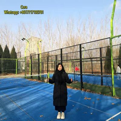 China Outdoor 20m X 10m Commercial Padel Tennis Court With All Accessories for sale