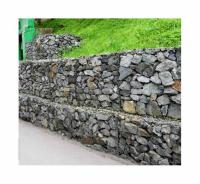 China Gabion Stone Basket Wall Galvanize Short Twisted Wire Mesh Box Wall Wire Woven Gabion Mattress for River Bank Protection for sale