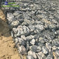 China 80*100mm PVC Coated 2*1*1m Galvanized Stone-filled Gabion Box For River Regulation for sale