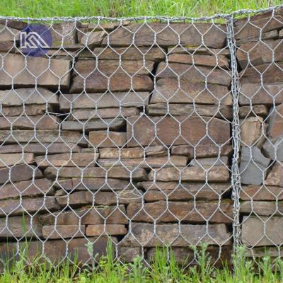 China Q 195 Steel Wire Gabion Basket with 60×80mm Mesh Hole for River Bank Protection for sale