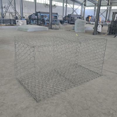 China PVC Coated 2.7mm Galvanized 4mx1mx1m Gabion Basket for Garden and River Protection for sale
