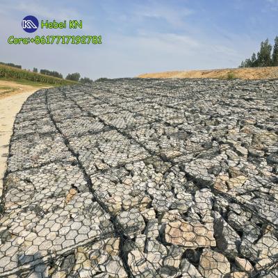 China Heavy-Duty Gabion Box with 80*100mm Mesh Hole for Retaining Wall & Civil Engineering Projects for sale