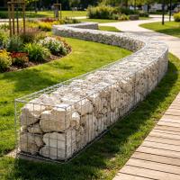 China Galvanized Welded Mesh Gabion Heavy Duty Retaining Wall Cage for Erosion Control for sale