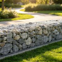 China Galvanized Welded Mesh Gabion Heavy Duty Retaining Wall Cage for Erosion Control for sale