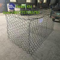 China Galfan + PVC UV Resitance Gabion Box with 3.7mm/80*100mm for River Protection for sale