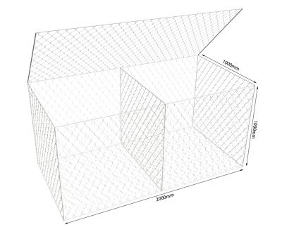 China High Quality Silver Gabion Box Retaining Wall Bridge Gabion Metal Wire Mesh Hexagon Holes Bending/Cutting/Welding Longer Life for sale