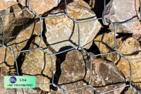 China PVC Coated Gabion Retaining Wall, Anti-Corrosion Stone Basket Mesh For Coastal Landscape Slope Retaining & Garden Decoration for sale