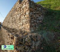 China Wholesale Price Slope Protection 2x1x1m PVC Crimped Woven Hexagonal Gabion 80x100mm Durable Galfan Galvanized Gabion Box Basket for sale