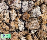 China Wholesale 80x100mm Galfan Galvanized PVC Crimped Woven Gabion Basket Box for Slope Protection for sale