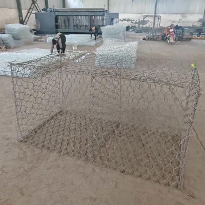 China Galfan Coated Woven Gabion Wall for Heavy-Duty Retaining Wall Systems for sale