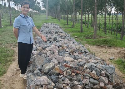 China Heavy Duty Hexagonal Gabion Wall for Slope Protection River Bank Stabilization for sale