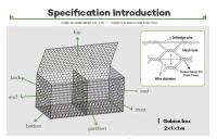 China Zinc Coating 240300 Gm2 Gabion Wire Mesh Cage Heavy Gauge Wire Mesh Cage for Erosion Control and Soil Retention Applications for sale