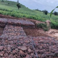 China Last Longer Fast Delivery Double Twist Gabion Mesh Cage With 80*100mm 2.7mm For Slope Protection for sale