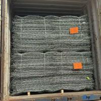 China Mesh Size 100x120mm Gabion Box Wire Mesh PVC Coated Durable Corrosion Resistant for Retaining Walls Riverbank Protection for sale