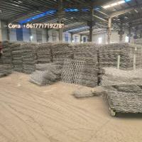 China Heavy Duty 2×1×1m 270GSM Zinc Coated Gabion Box, 80×100mm Stone Filled Gabion Basket For Sale for sale