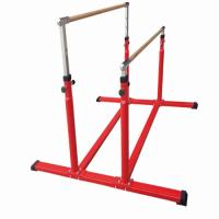 China Customized Logo Availabled Ash Wood Steel Children Parallel Bars for Indoor Training for sale