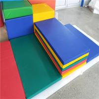 China Customized Logo Availabled Gymnastic Exercise PVC Folding Mat for Fitness Interlock for sale
