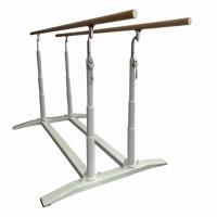 China Customized Logo Availabled Ash Wood Steel Children Parallel Bars for Indoor Training for sale