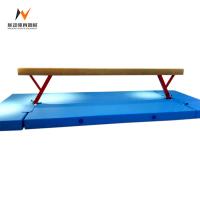 China Gymnastics Gym Exercise Equipment Balance Beam And Mat For Home 400*10*80-120cm for sale